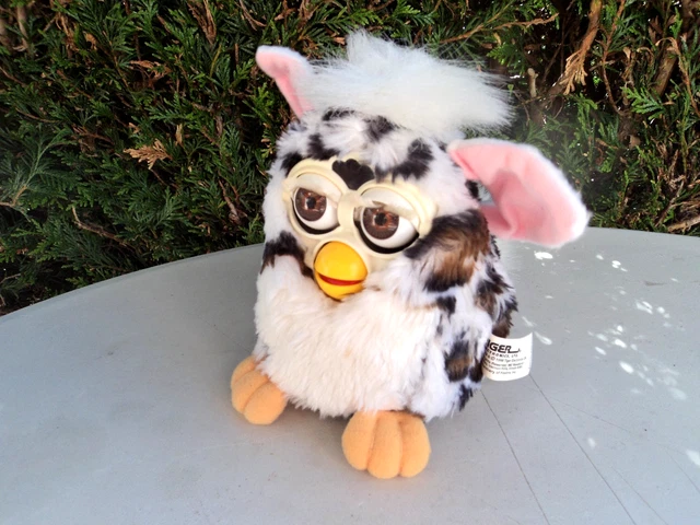 FURBY SNOW LEOPARD 1999 working vintage blanc tiger electronics EUR 20 ...