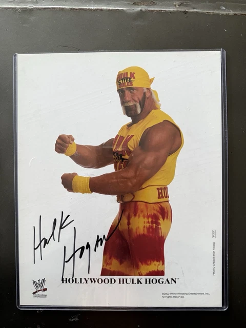 SIGNED HULK HOGAN Mint 8 x 10 WWE Official Promo Photo | Autographed ...
