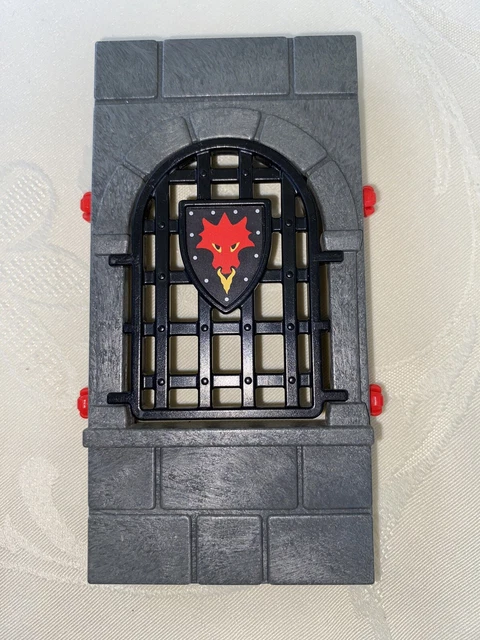 PLAYMOBIL MUR FENÊTRE Grille 3269 Forteresse Dragon Rouge Château EUR 3 ...