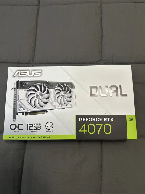 ASUS NVIDIA GEFORCE RTX 4070 Dual OC bianca 12 GB GDDR6X scheda grafica ...