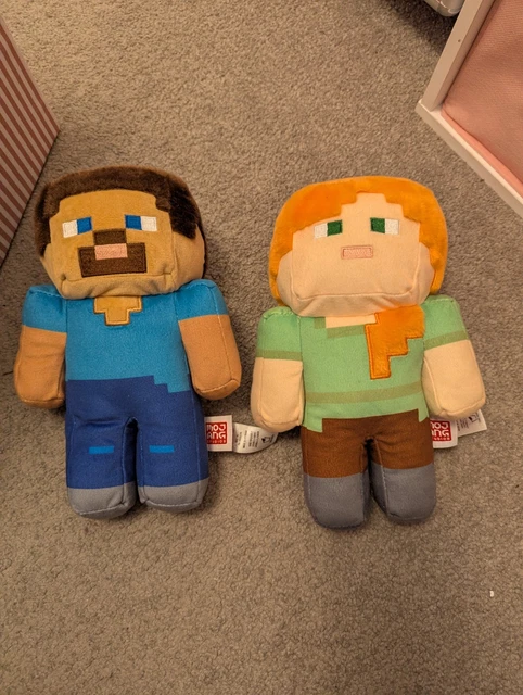 MINECRAFT STEVE AND Alex Plush Toys £9.62 - PicClick UK