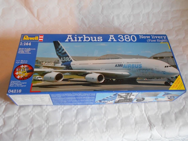 REVELL 04218 1:144 Airbus A380 new livery first flight model kit £25.00 ...