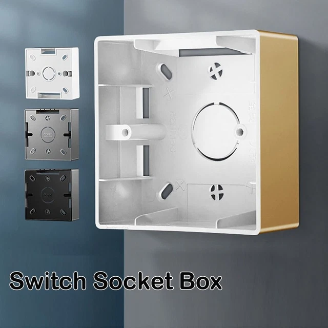 PLASTIC PVC INTERNAL Cassette Universal Switch Socket Back Box Wall $7. ...