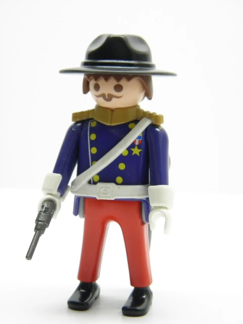PLAYMOBIL CUSTOM WESTERN Civil War FarWest Cowboy Yankee Union Army ...
