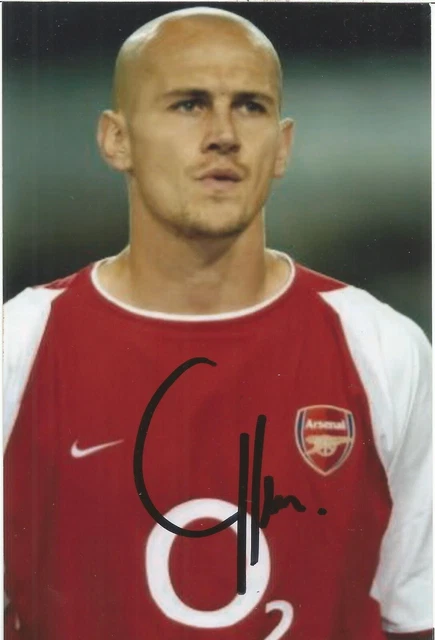 ARSENAL: PASCAL CYGAN SIGNED 6x4 ACTION PHOTO+COA **INVINCIBLES* £4.99 ...