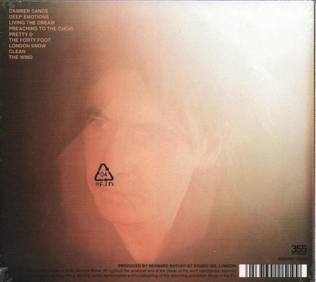 BERNARD BUTLER GOOD Grief CD Europe 355 2024 in digipak 355REC1CD EUR ...