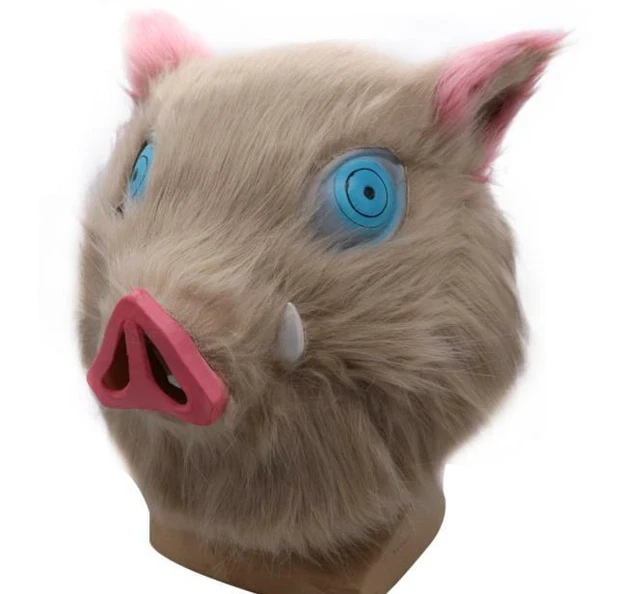 DEMON SLAYER KIMETSU No Yaiba Wild Boar Pig Mask Cosplay Hashibira ...