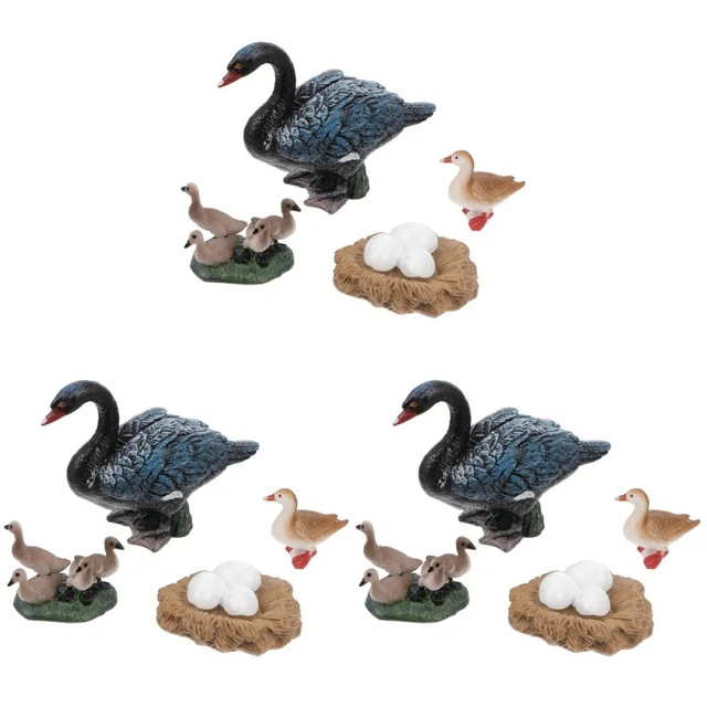 LIFE CYCLE OF A Swan Farm Animals Figures Children's Science Toy Swan ...