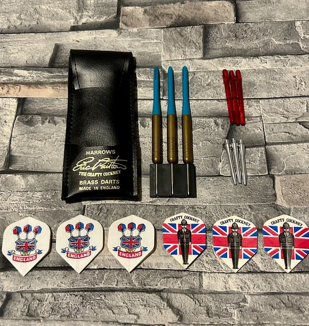 RARE ERIC BRISTOW Vintage Darts Set in Harrows Case Excellent Condition ...