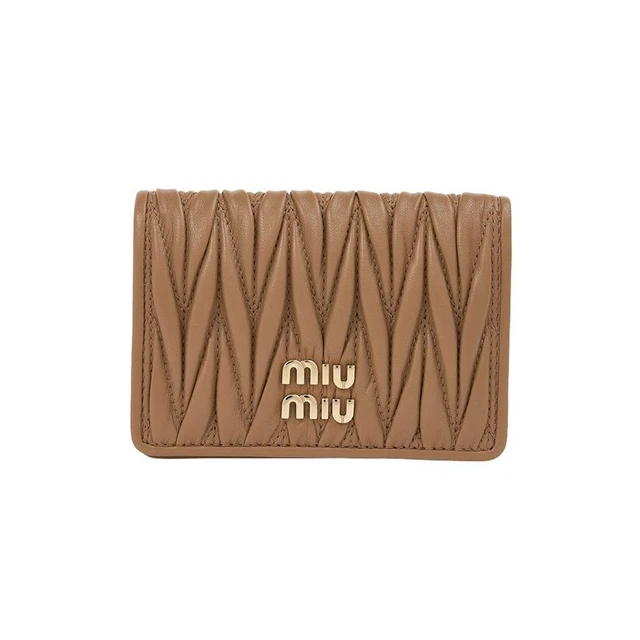 MIU MIU MATELASSÉ Napa Card Holder 153200062 EUR 514,43 - PicClick IT