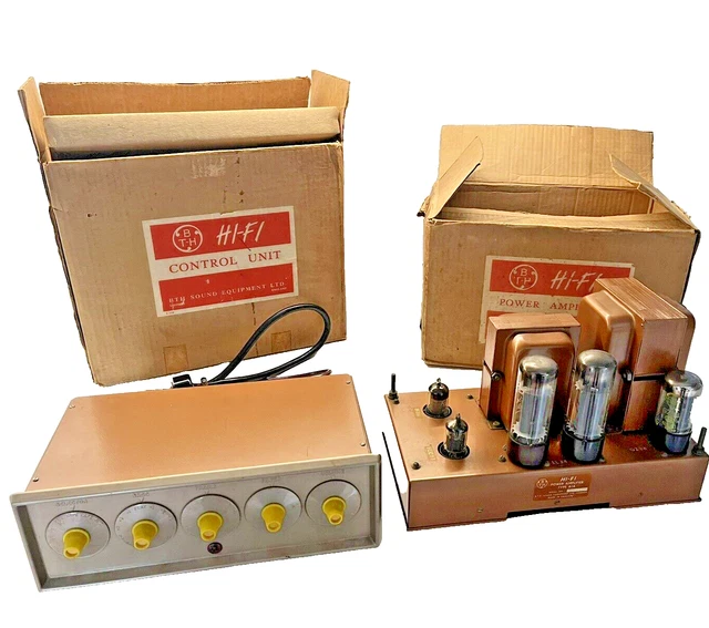 VINTAGE BTH VALVE HI-FI Amp & Control Unit £2,969.00 - PicClick UK