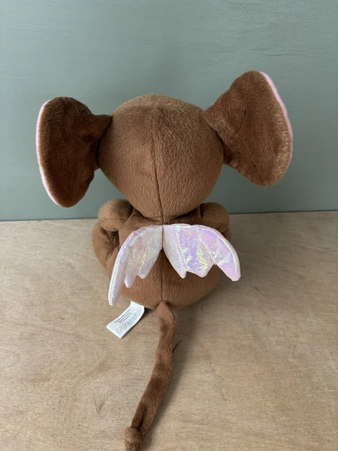 VINTAGE BBC 1999 Angel mouse Tv CBBC Mouse Soft Plush Toy 8" Angelmouse ...
