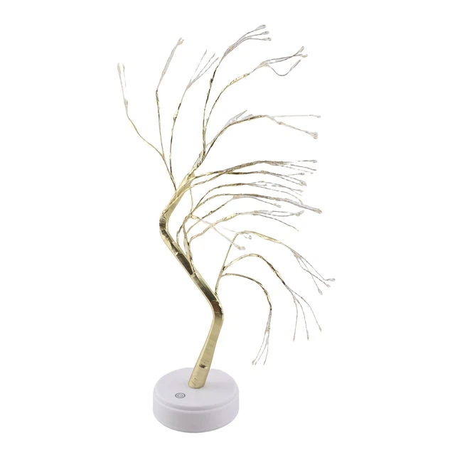 108LEDS NIGHT LIGHT USB Light Tree Shaped Lamp DIY Copper Wire Night ...