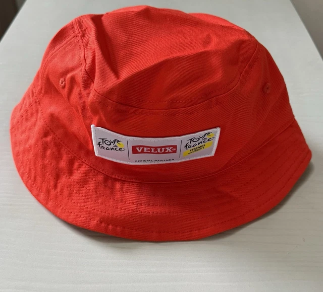 TOUR DE FRANCE 2025 Velux Red Official Sponsor Bucket Hat £13.46 ...