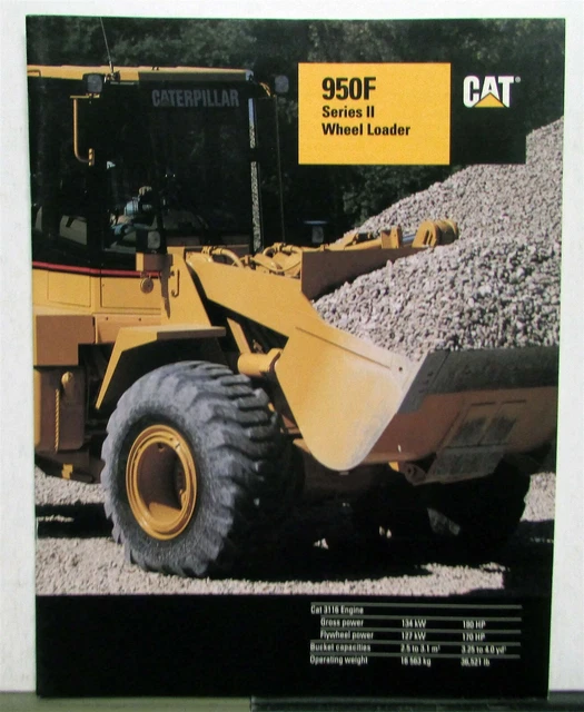 1995 CATERPILLAR 950F Series II Wheel Loader Specs Construction Sale ...