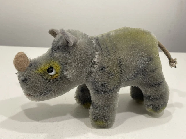 STEIFF ANIMAL RHINOCÉROS 13 X 9 CM - État Parfait EUR 31,83 - PicClick FR