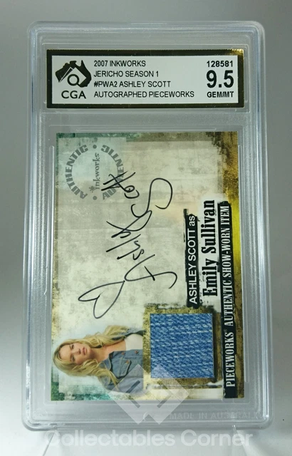 2007 JERICHO ASHLEY Scott As Emily Sullivan Auto Wardrobe Card Graded 9 ...