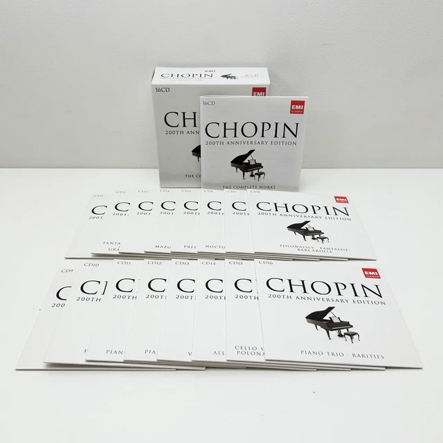 EMI CHOPIN 200TH Anniversary Edition The Complete Works 16CD Box Set £ ...
