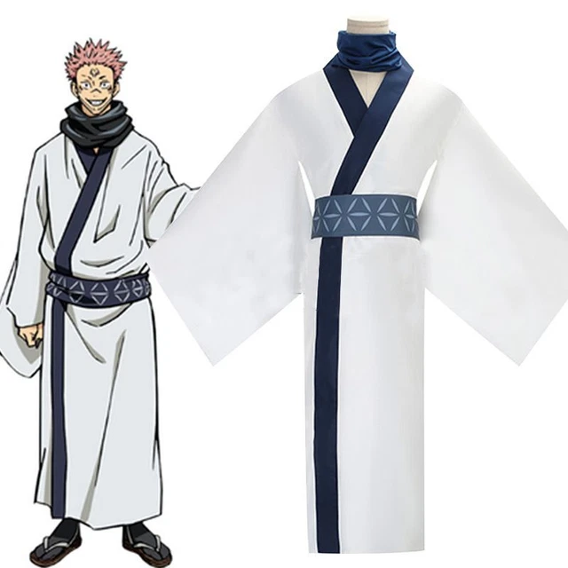 UK HALLOWEEN JUJUTSU Kaisen Ryomen Sukuna Cosplay Costume Kimono Suit ...