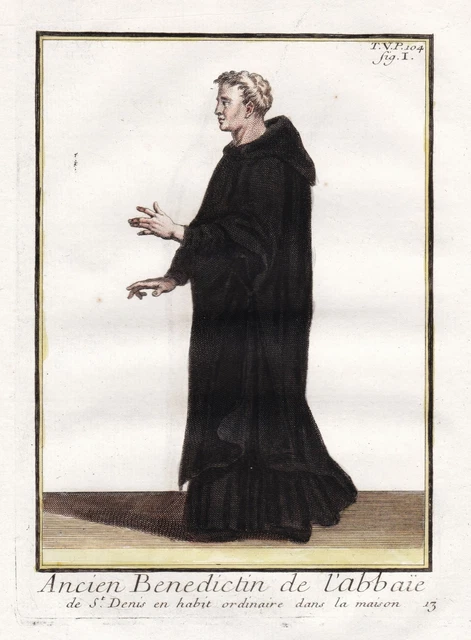 BENEDIKTINER BENEDICTINES ST. Denis Orden Order Tracht costume ...