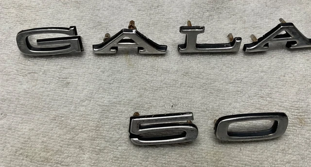 1967 FORD GALAXIE 500 Quarter Panel Letters Script = Oem $67.30 ...