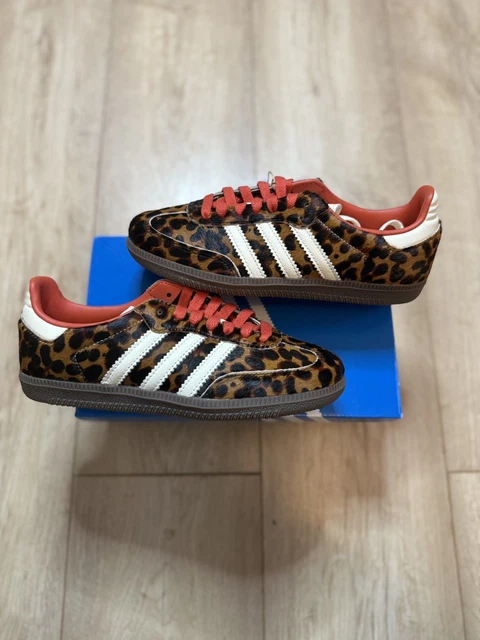 ADIDAS SAMBA OG Red Leopard Print - [JI2734] - Size UK4/US5.5W £79.99 ...