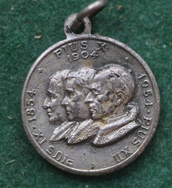RARE OLD POPE Pius XII Religious Catholic Holy Medal £2.99 - PicClick UK