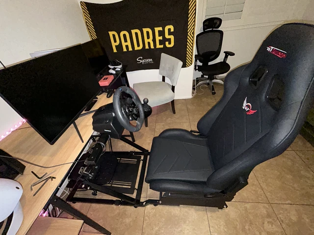 COMPLETE SIM RACING Rig - Logitech Wheel/Pedals/Shifter - GT Omega ...