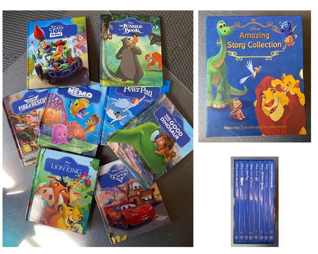SET OF 8 Disney Amazing Story Collection Books Box Hardcover Children ...