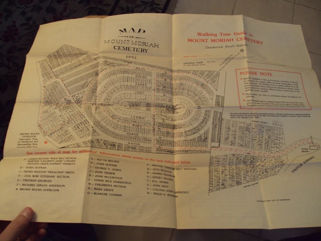 WALKING TOUR GUIDE/MAP to "MOUNT MORIAH CEMETERY" Deadwood's Historic ...
