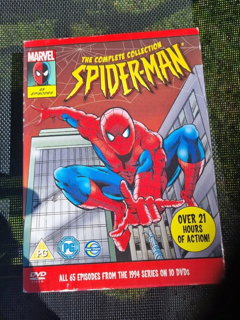 SPIDER-MAN 1994 THE Complete DVD Collection Series 1-5 Animated Season ...