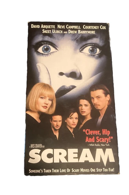 SCREAM (VHS/VCR TAPE, 1997) Wes Craven Ghostface Slasher Horror Classic ...