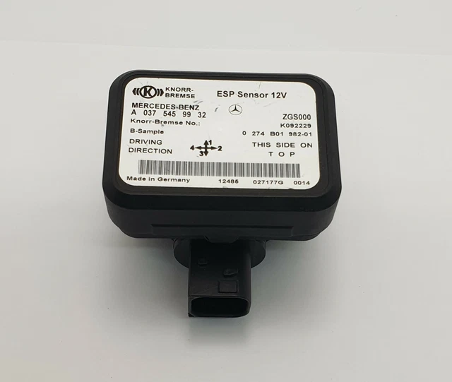 NEW GENUINE MERCEDES-BENZ A0375459932 Actros ESP Sensor 12V Knorr Brake ...