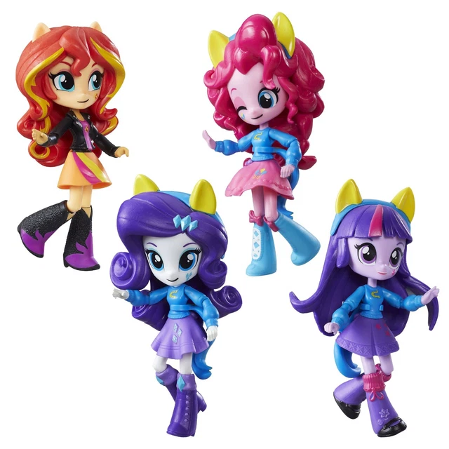 MY LITTLE PONY Equestria Girls Minis Dolls: Sunset Shimmer / Pinkie Pie / Rarity £14.99 ...