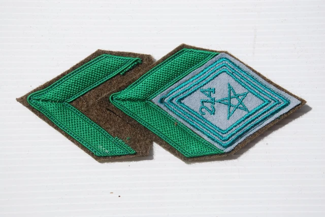 LOSANGE DE BRAS MODELE 45 - 214 éme BATAILLON DE MARCHE TIRAILLEURS ...