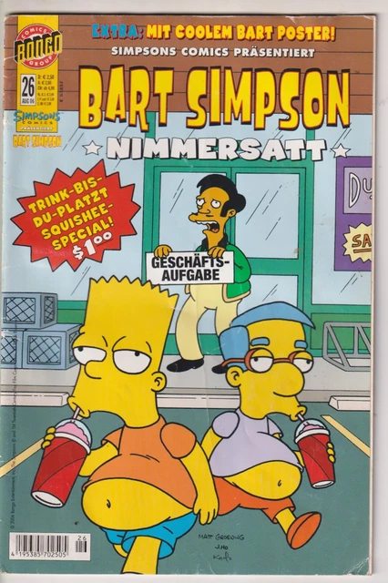 SIMPSONS COMICS BART Simpson Heft 26 - Dino/Bongo Deutsch 2006 EUR 1,00 - PicClick DE