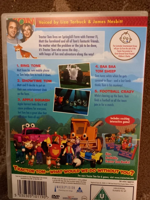 TRACTOR TOM BAA Baa Tom Sheep Dvd 5 Episodes Kids Citv £7.99 - PicClick UK