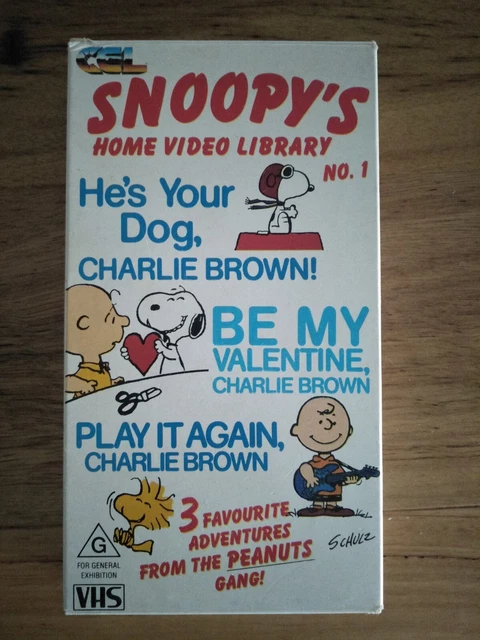 &SNOOPY'S HOME VIDEO Library" VHS *CEL* Cartoon Animated RARE EUR 7,55 ...