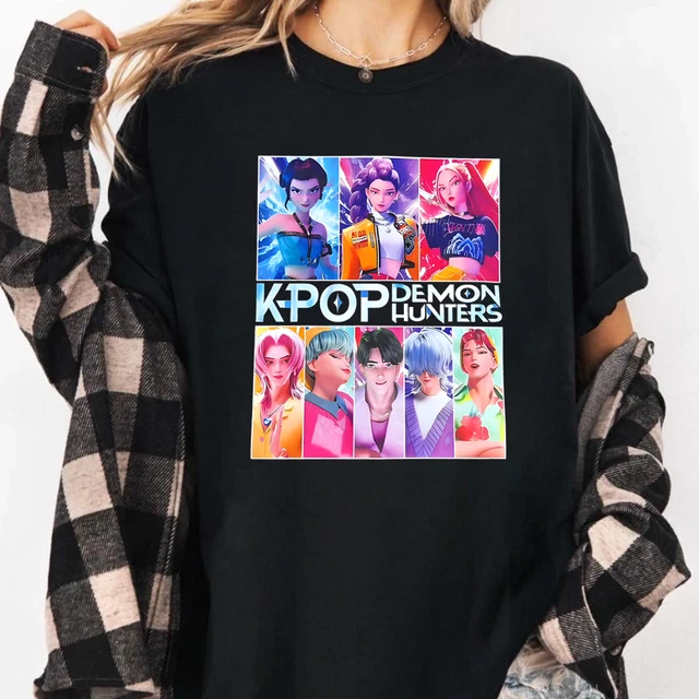 KPOP DEMON HUNTERS Shirt, Baju K Pop Demon Hunters Baby Saja T-Shirt $9 ...