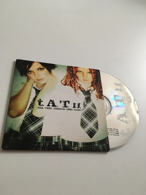 TATU - ALL The Things She Said - Rare French Promo Cd Comme Neuf EUR 12 ...
