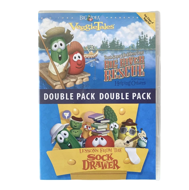 VEGGIETALES DOUBLE PACK - Big River Rescue + Leasons from Sock Drawer ...
