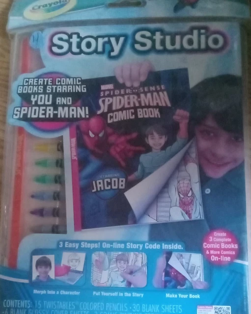 SPIDER-MAN CRAYOLA STORY Studio Comic Maker Spider Sense Spiderman NIP ...