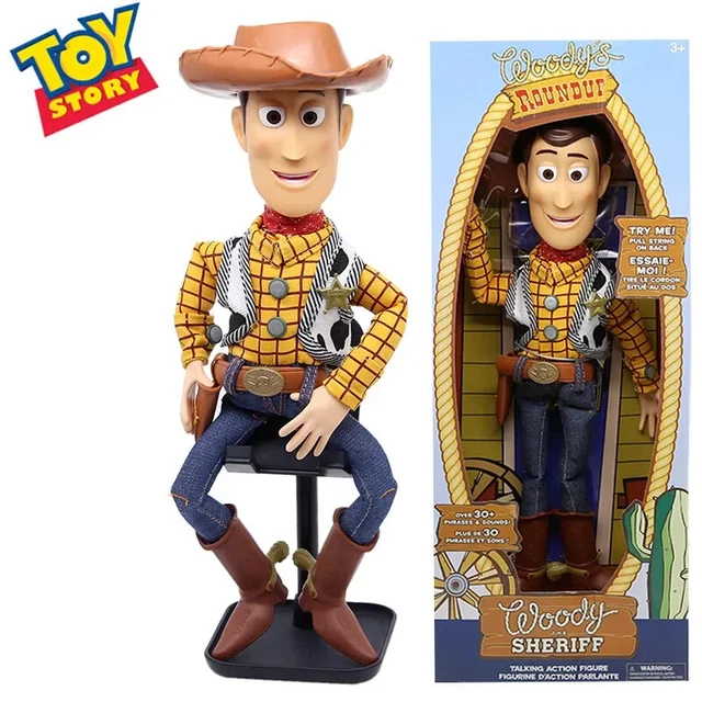 DISNEY STORE TOY Story Pull String Woody Interactive Talking Action ...