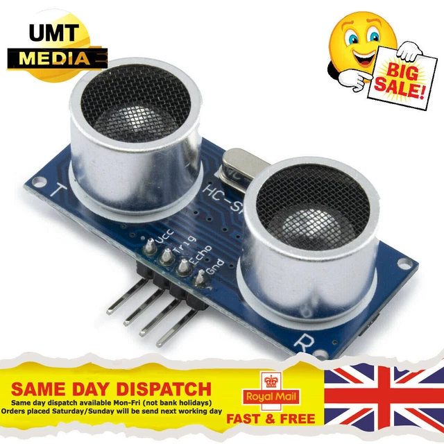 UMTMEDIA® ULTRASONIC MODULE HC-SR04 Distance Range Transducer Sensor ...