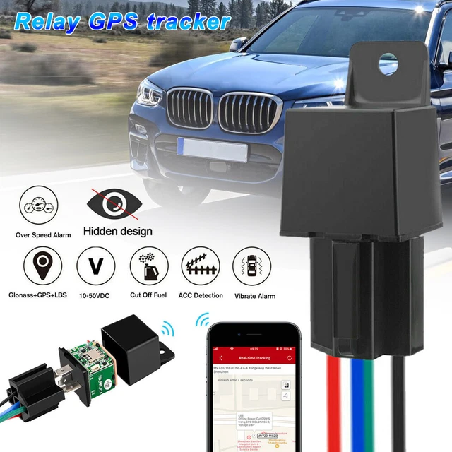 REAL TIME DEVICE Locator Remote Control Hidden Relay GPS Tracker Car ...