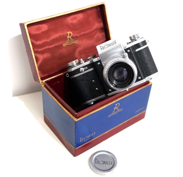 EXTREMELY RARE+++ 1953 Rectaflex w/ Akton 50mm f/1.9 Prototype as Gold ...