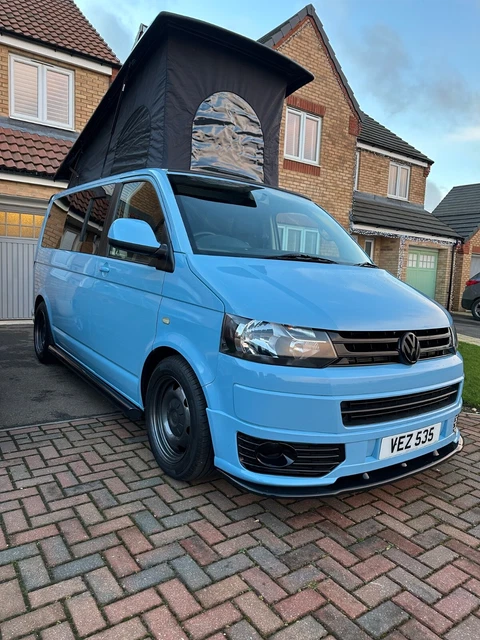 VW TRANSPORTER T5 Swb Camper Van-1.9Tdi -F/S/H-Air Con-New Cambelt-Pop ...