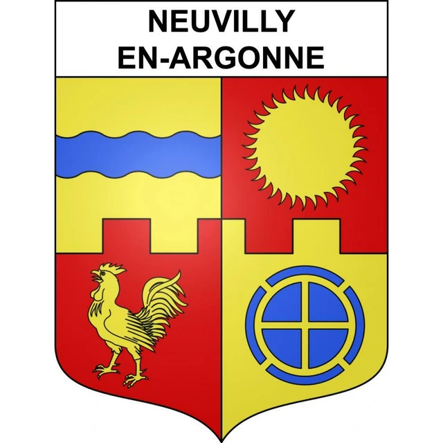 NEUVILLY-EN-ARGONNE 55 VILLE sticker blason écusson autocollant adhésif EUR 6,99 - PicClick FR