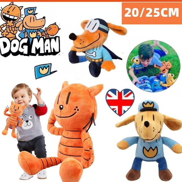 DOG MAN PLUSH Toy Anime Petey Cat Puppy Stuffed Animal Cartoon Plushies ...