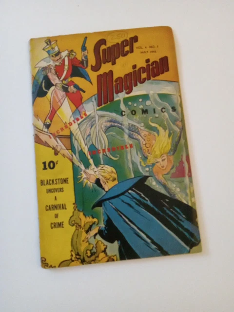 VINTAGE MAGIC COMIC Super Magician! Blackstone, Canival, Vol.4 No.1 May ...